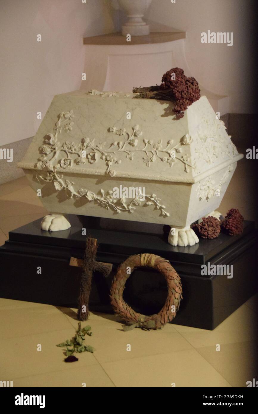 A historical coffin meant for an infant in Europe Stock Photo - Alamy
