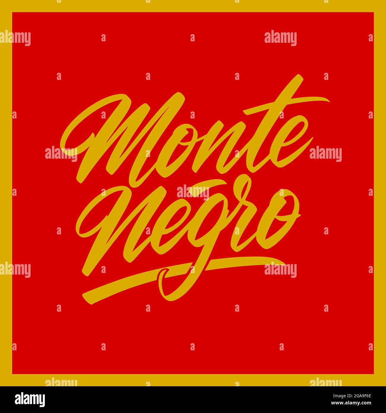 Monte Negro logo for printing on souvenirs and designs. Vector ...