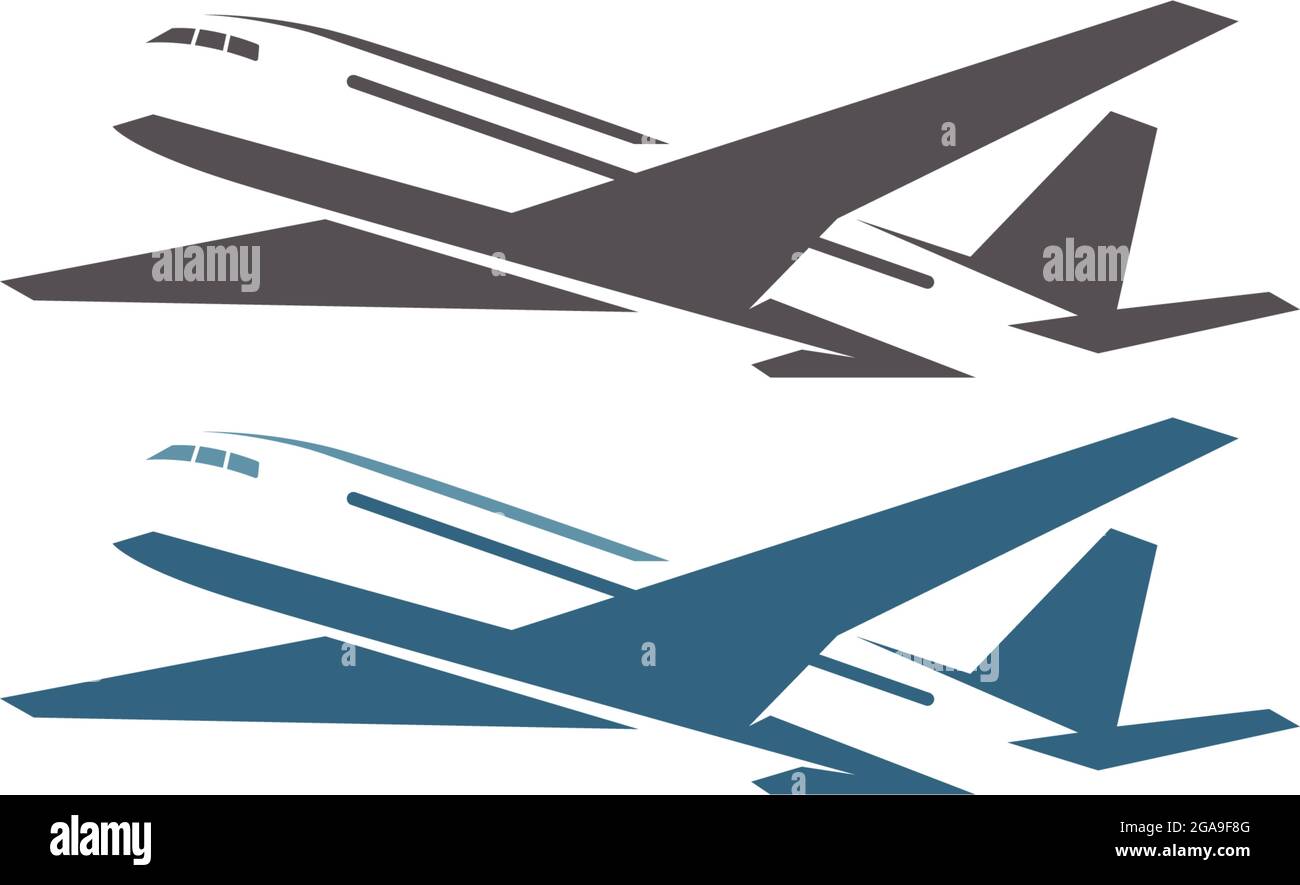 Plane icon logo design template vector illustration Stock Vector Image ...