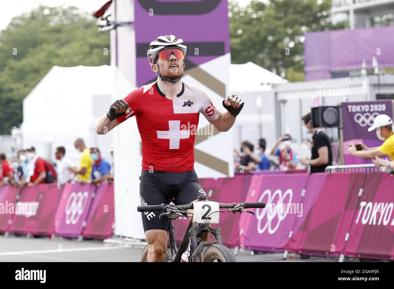 FLUECKIGER Mathias (SUI) 2nd Silver Medal during the Olympic Games ...