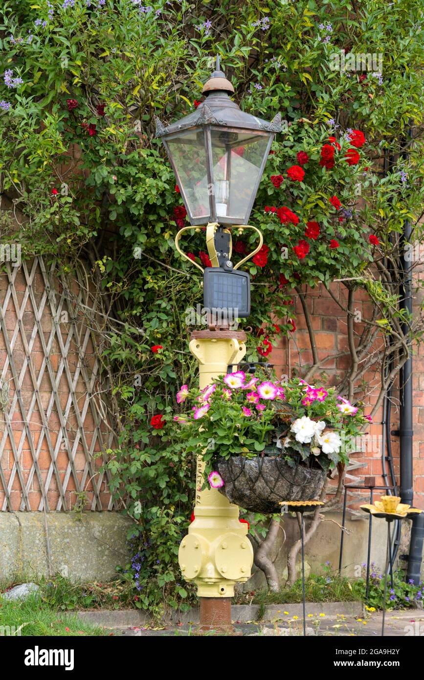 BETTISFIELD, CLWYD, WALES - JULY 10 : Lamp post at the old railway ...