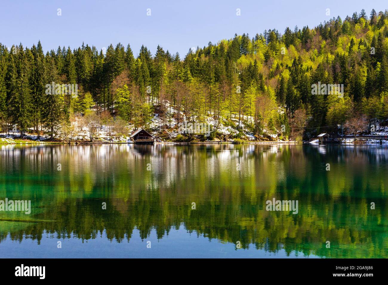 Fusine lake in italy hi-res stock photography and images - Alamy