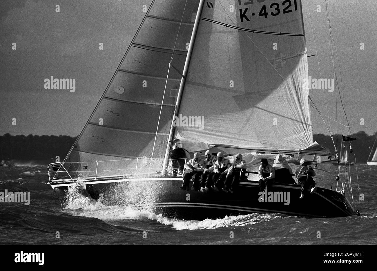 AJAXNETPHOTO. 1985. SOLENT, ENGLAND. - FASTNET RACE START - YACHT NADIA ...