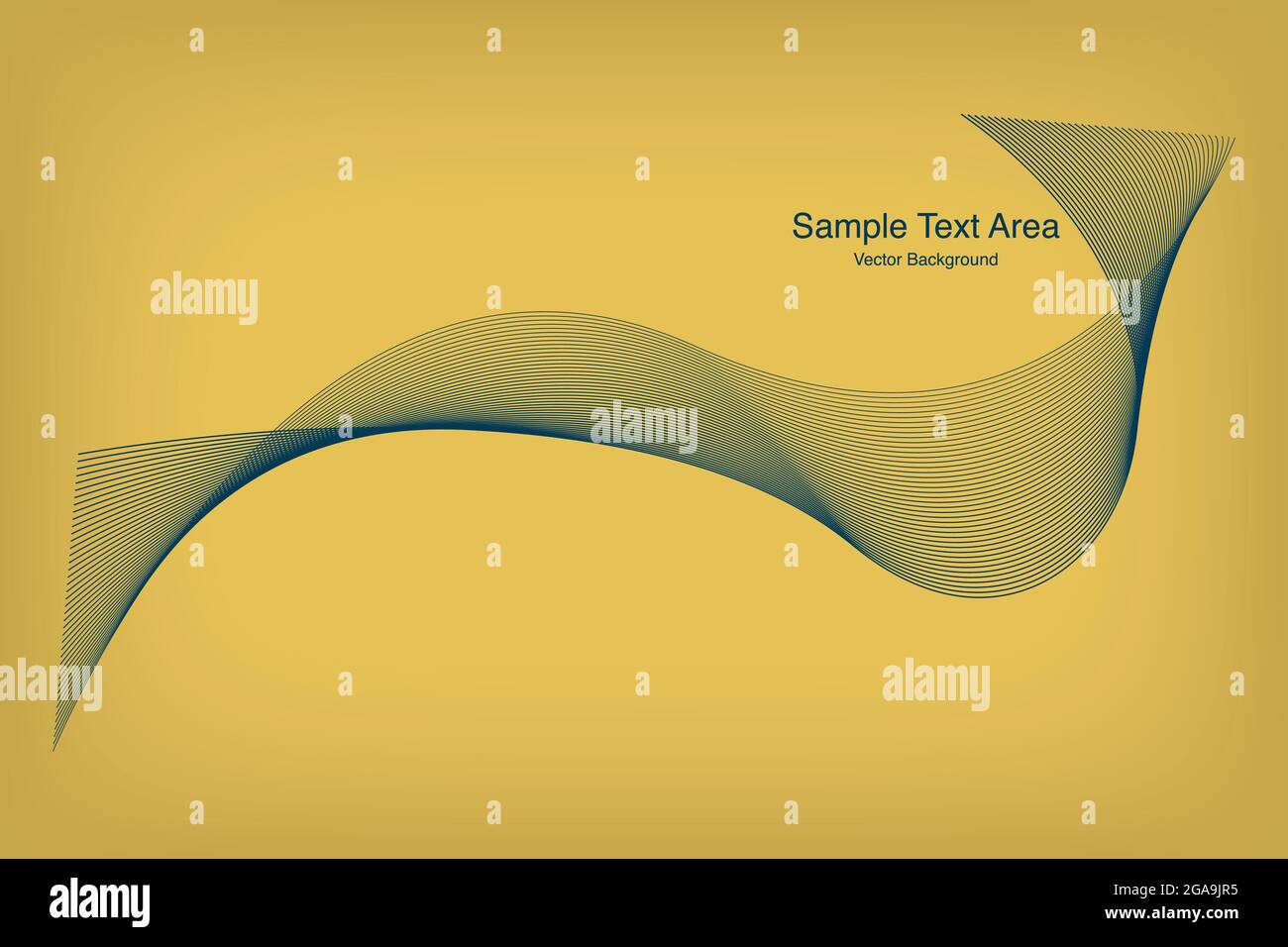 Abstract Wave Element For Design, Modern Linear Abstract Waves, Vector ...