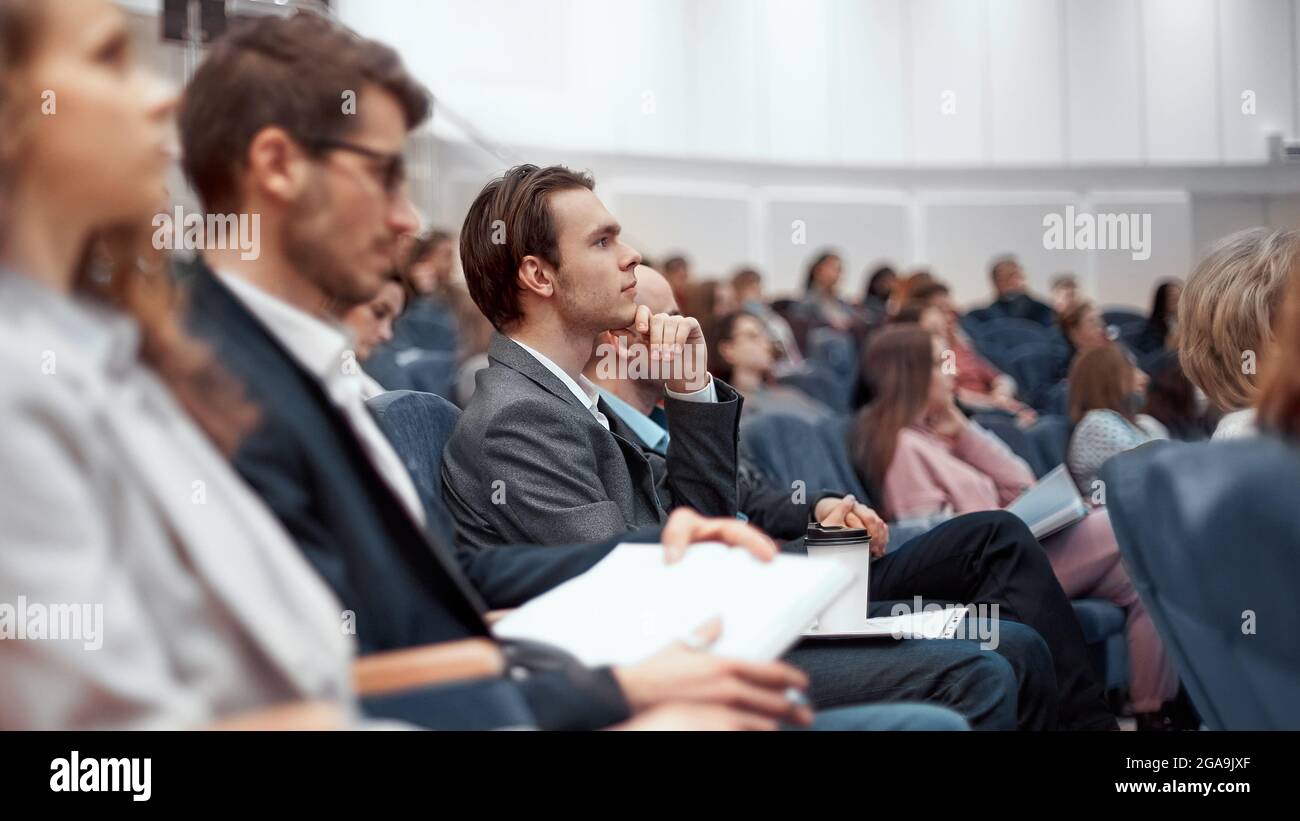 Business people attending a seminar hi-res stock photography and images ...