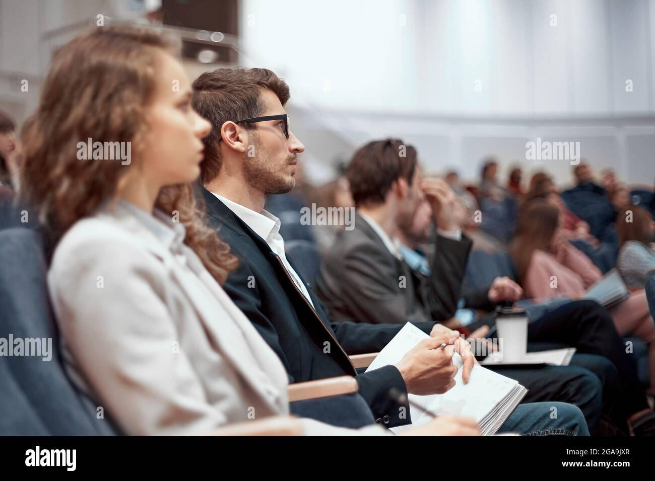 People attending seminar hi-res stock photography and images - Alamy