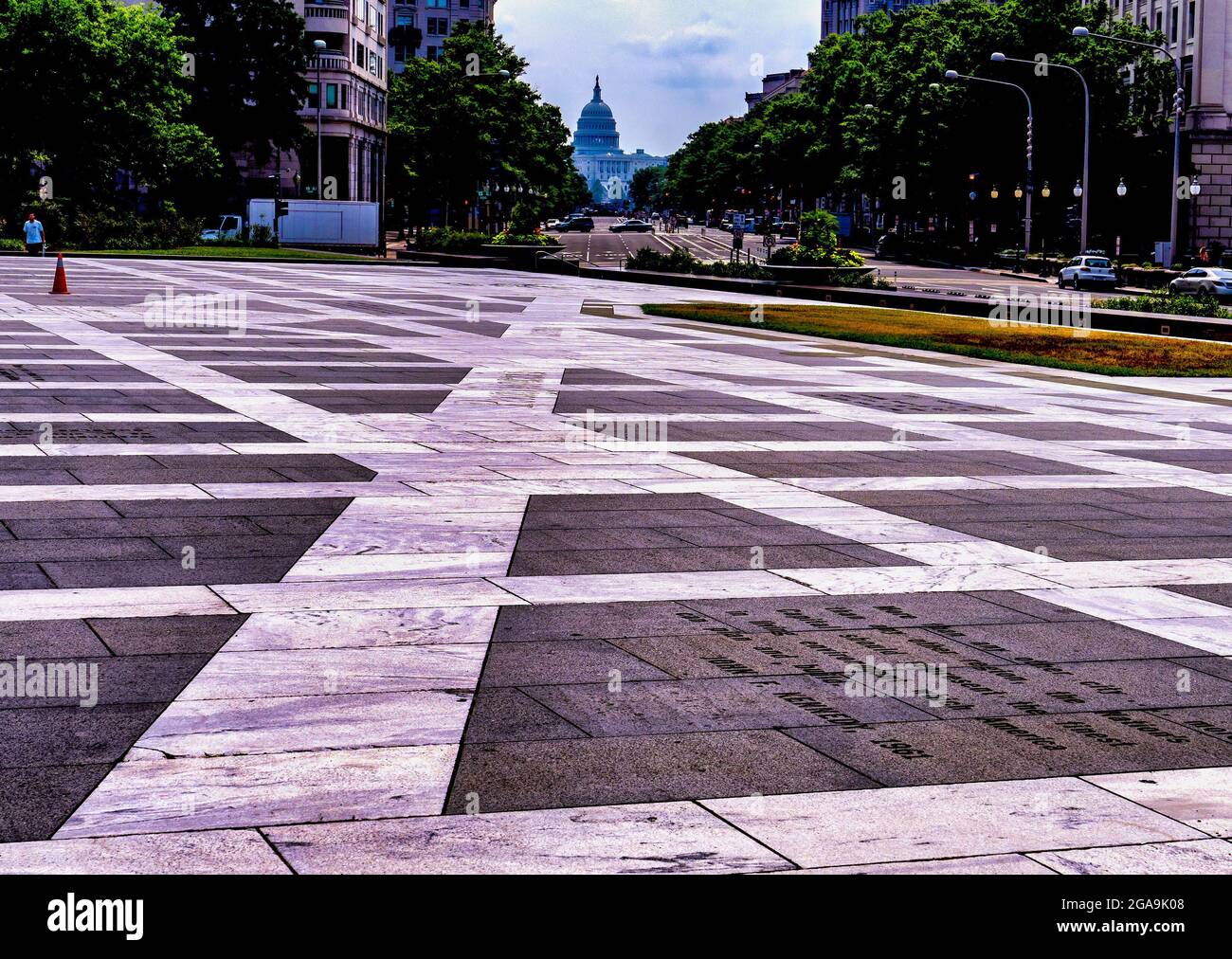 View of the US Capitol building and the Old Post Office tower from ...