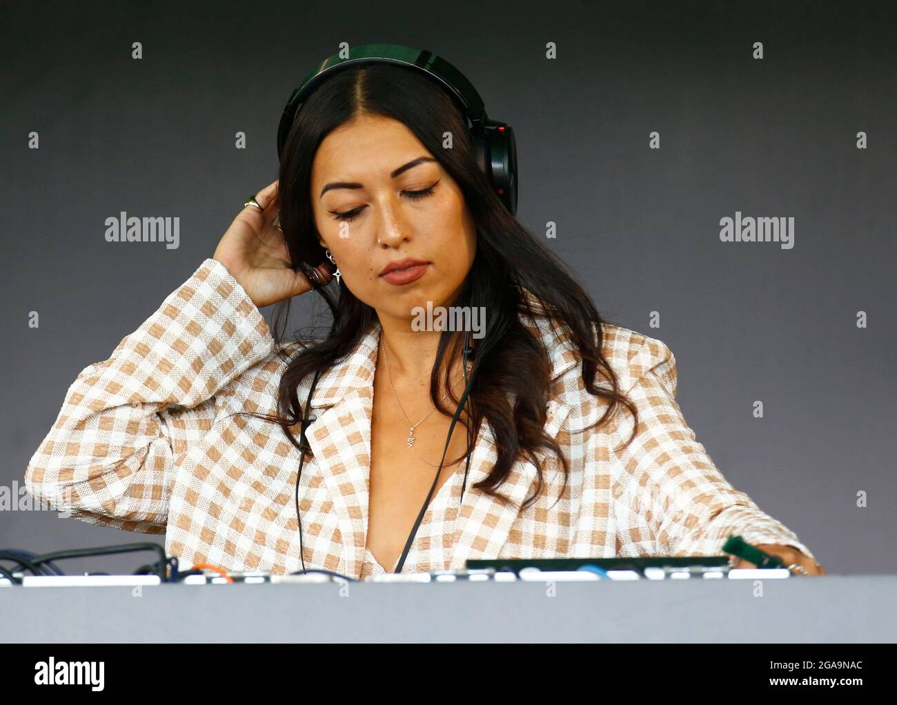 London, UK. 29th July, 2021. LONDON, ENGLAND - July 29: DJ Jess Iszatt ...