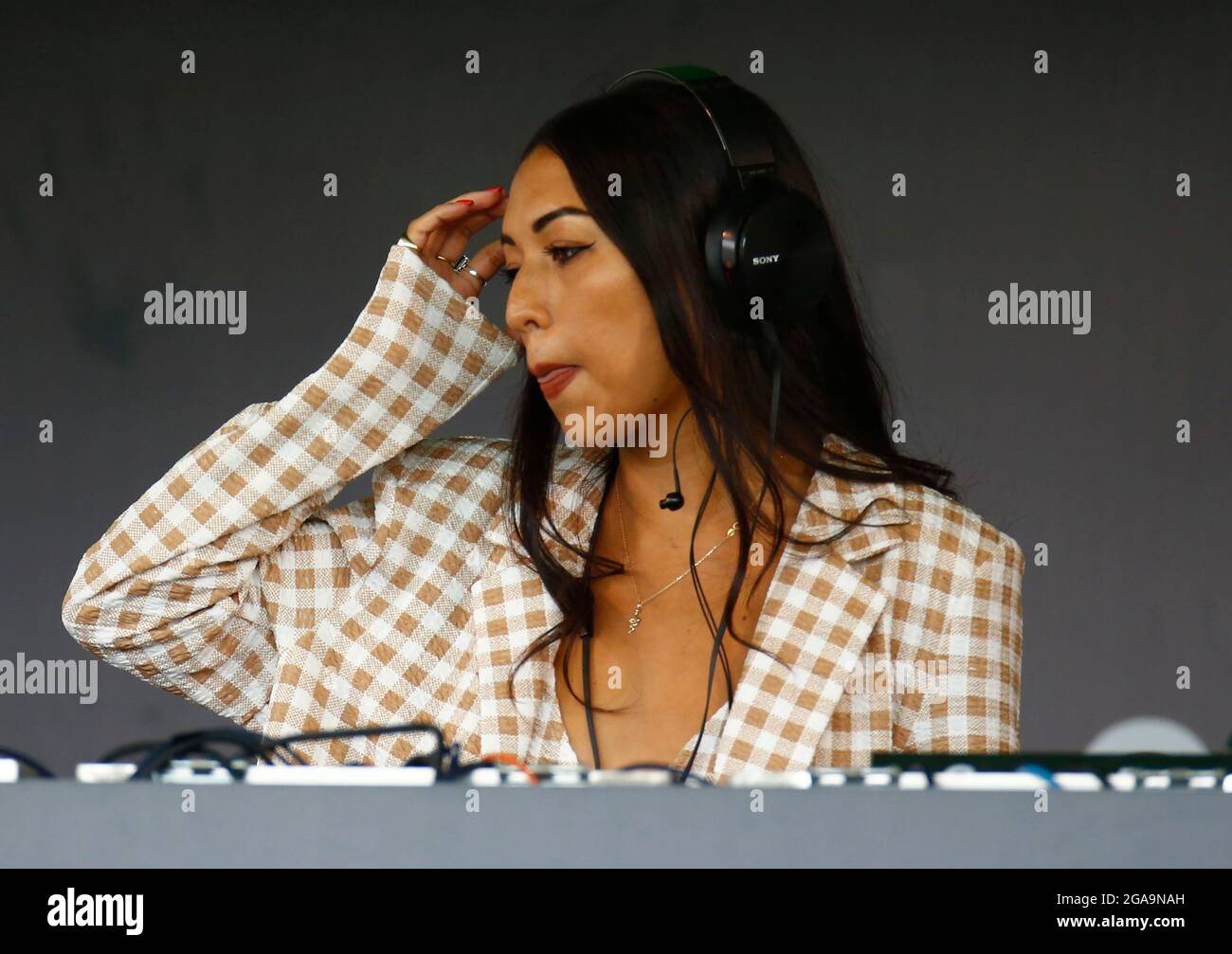 London, UK. 29th July, 2021. LONDON, ENGLAND - July 29: DJ Jess Iszatt ...
