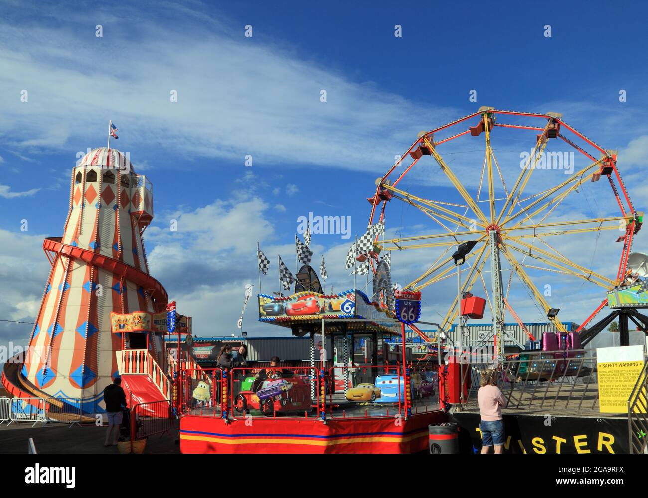 Rainbow Park, Fairground, amusements, Hunstanton, Norfolk, England ...