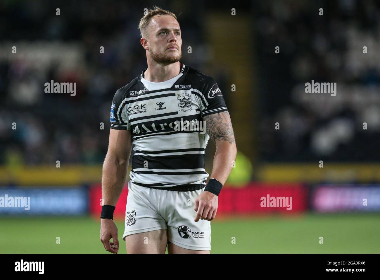 Adam Swift (21) of Hull FC during the game in, on 7/29/2021. (Photo by ...