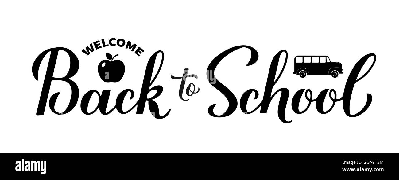 Back To School Banner Clipart Black And White