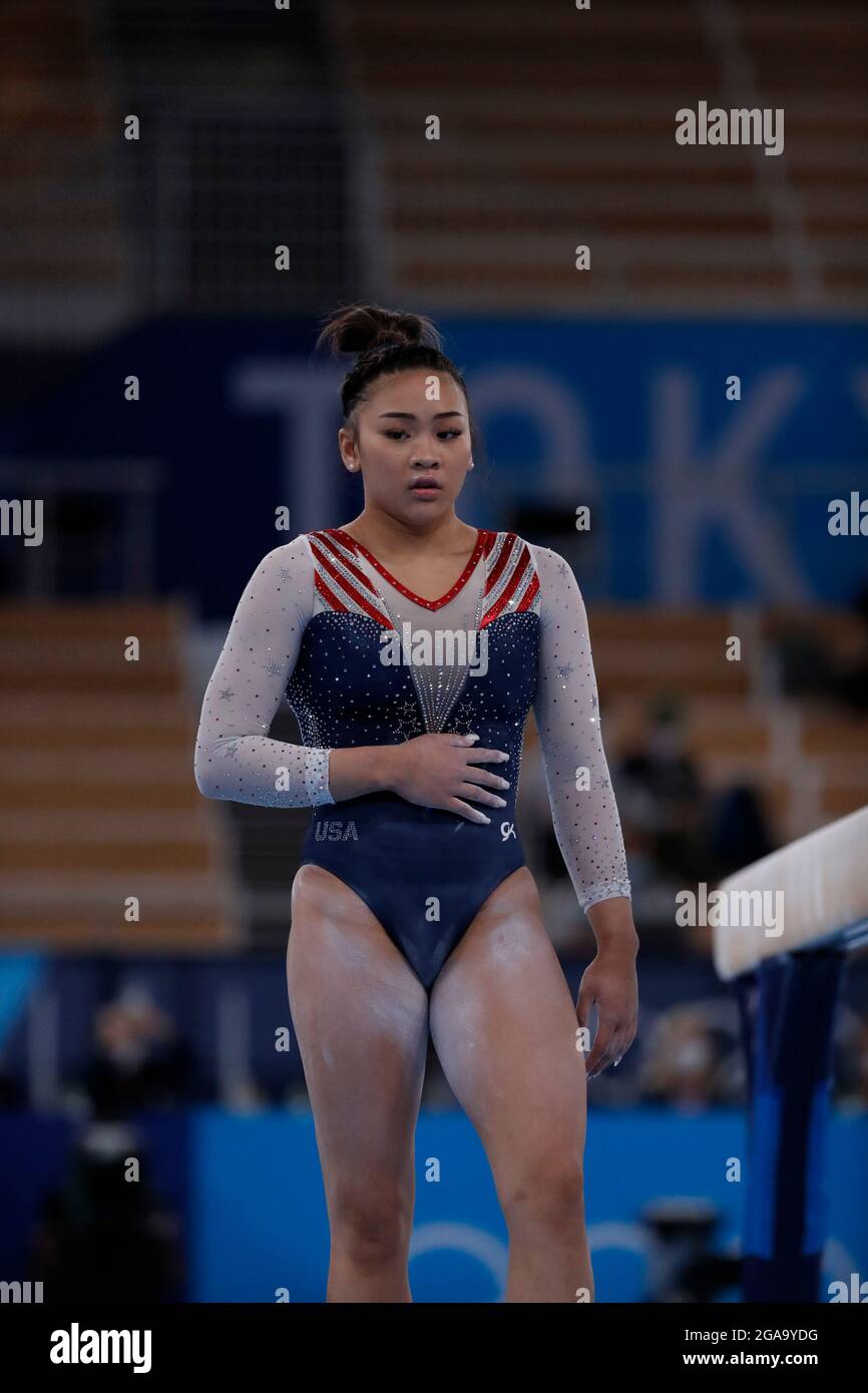 Tokyo, Kanto, Japan. 29th July, 2021. Sunisa Lee (USA) performs on the ...