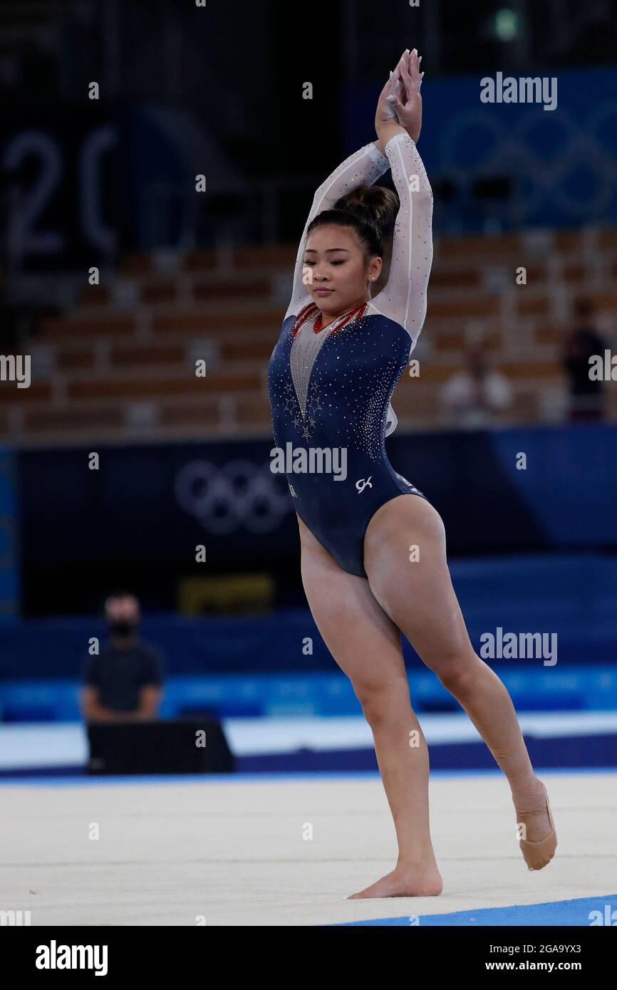 Tokyo, Kanto, Japan. 29th July, 2021. Sunisa Lee (USA) competes on the ...