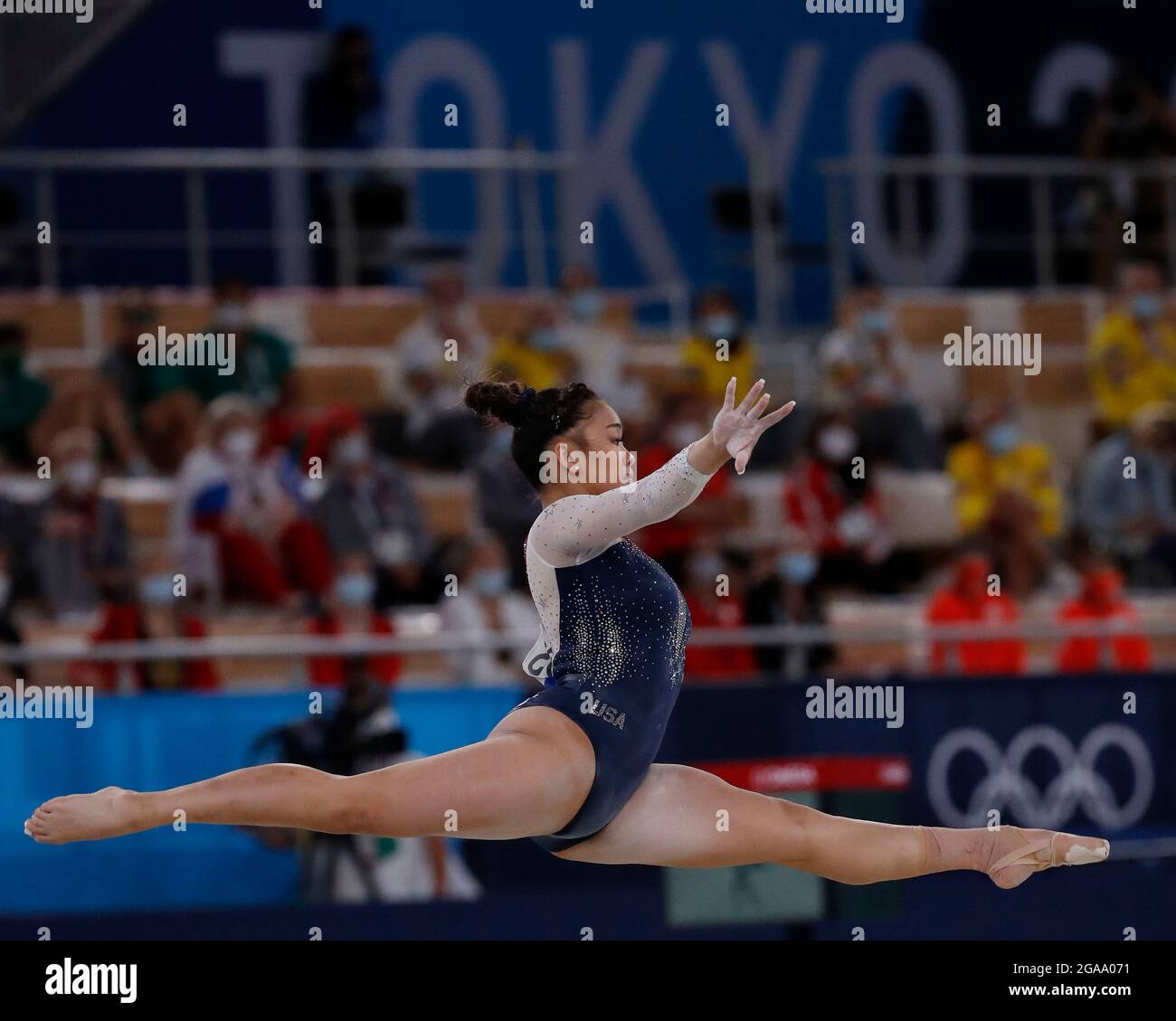 Tokyo, Kanto, Japan. 29th July, 2021. Sunisa Lee (USA) performs on the ...