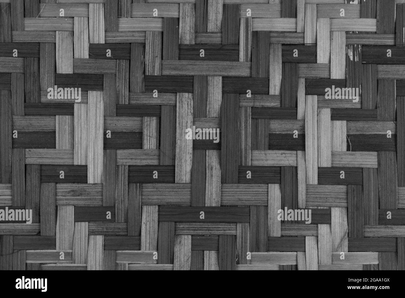 Detail of handmade black and white straw basket texture Stock Photo - Alamy