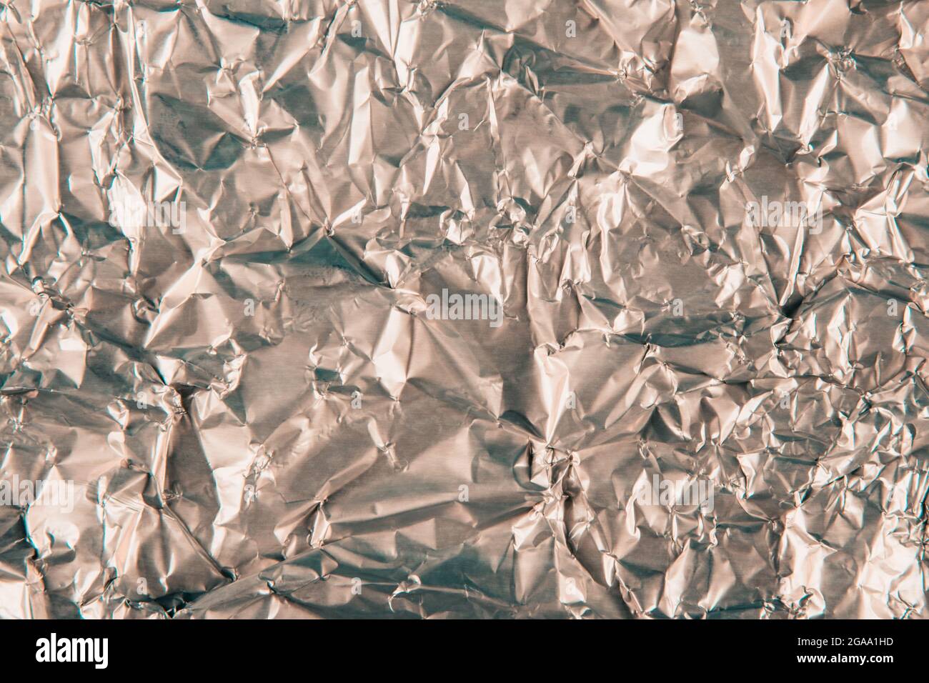 Aluminum crumpled paper. Silver texture abstract background Stock Photo ...