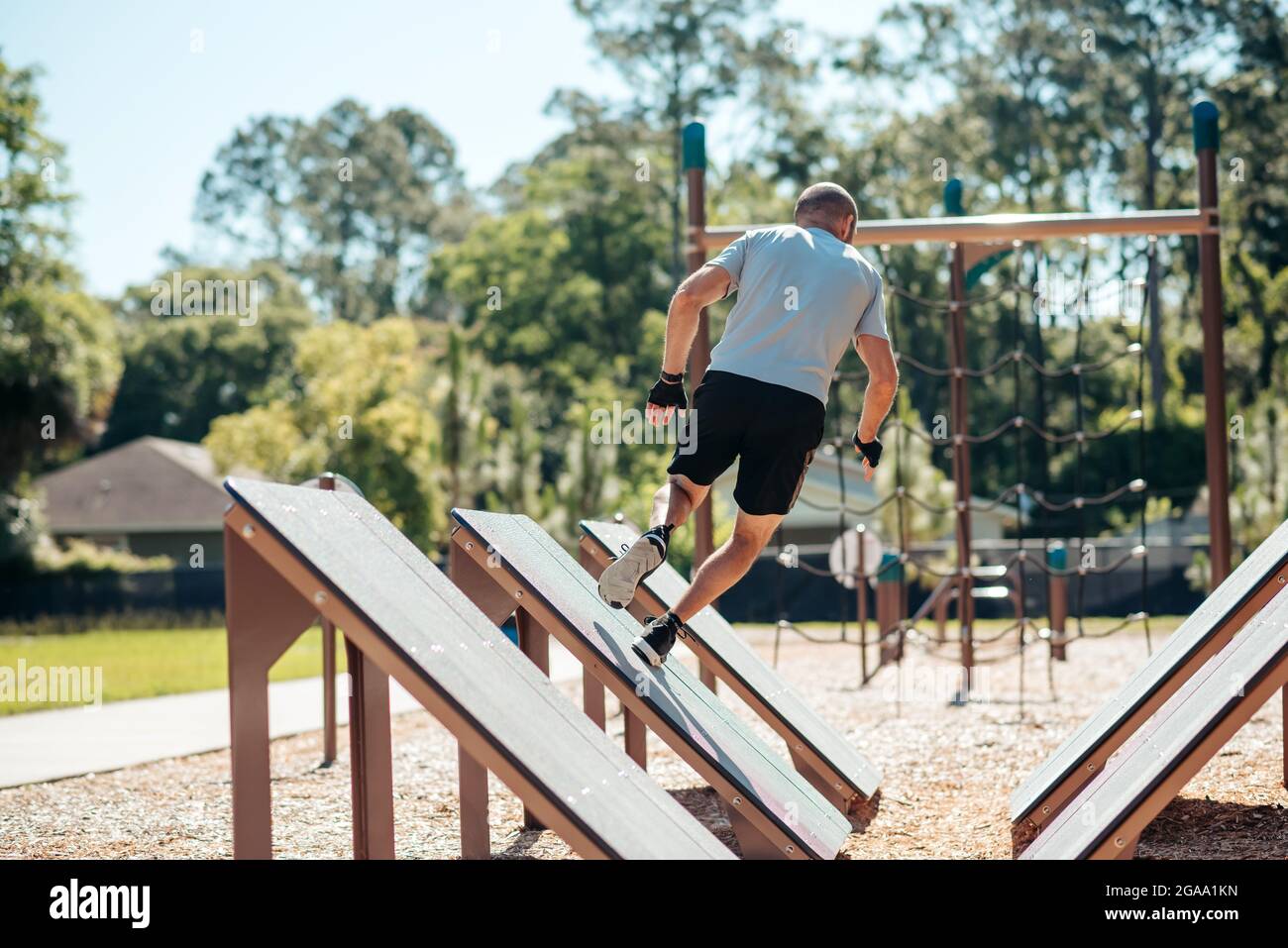Quintuple Steps jumps, cross fit and ninja training course outside ...