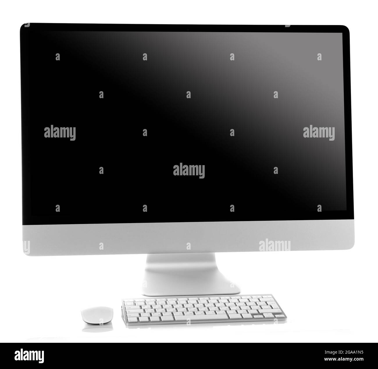 Modern computer isolated on white Stock Photo - Alamy