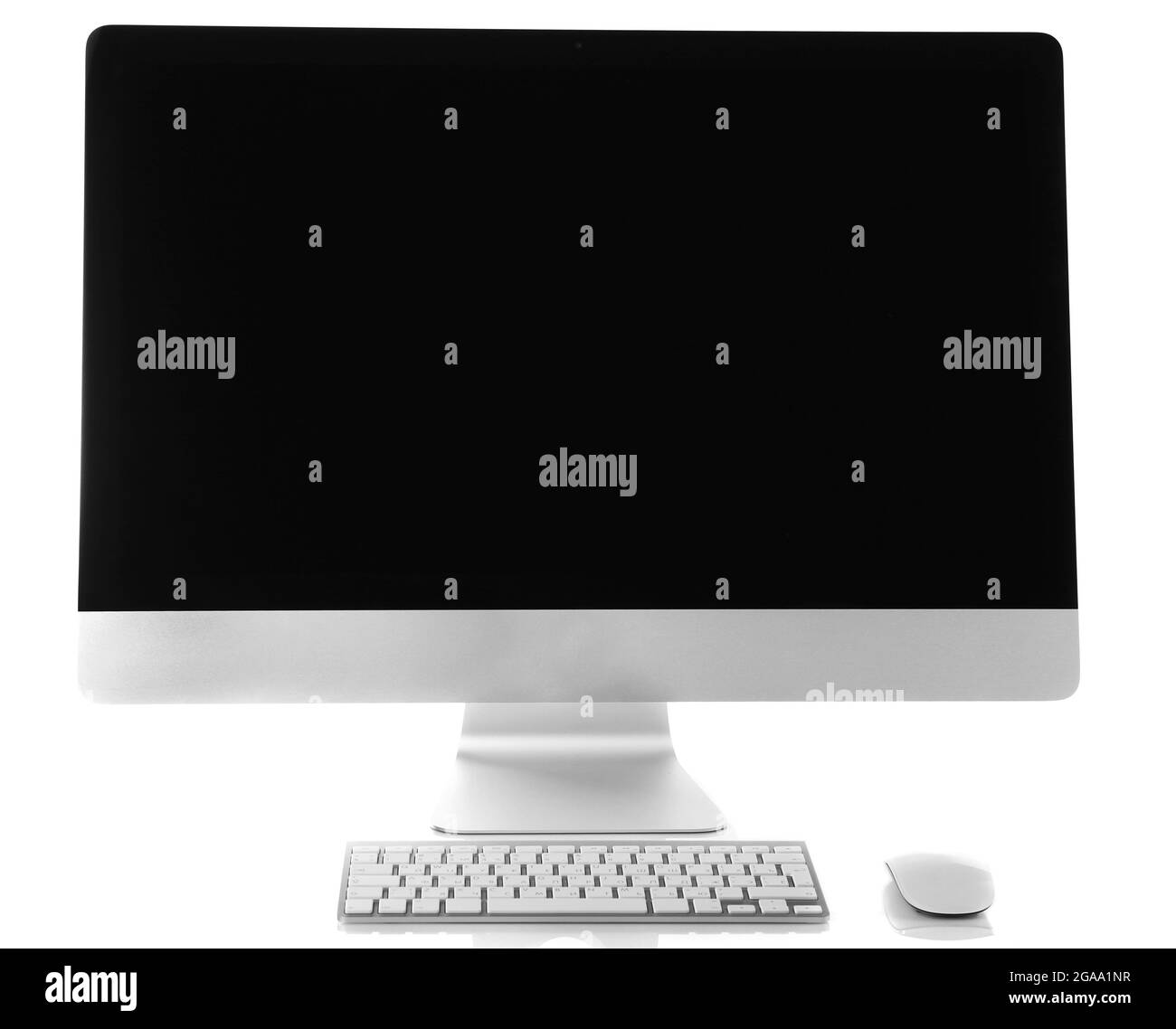 Modern computer isolated on white Stock Photo - Alamy