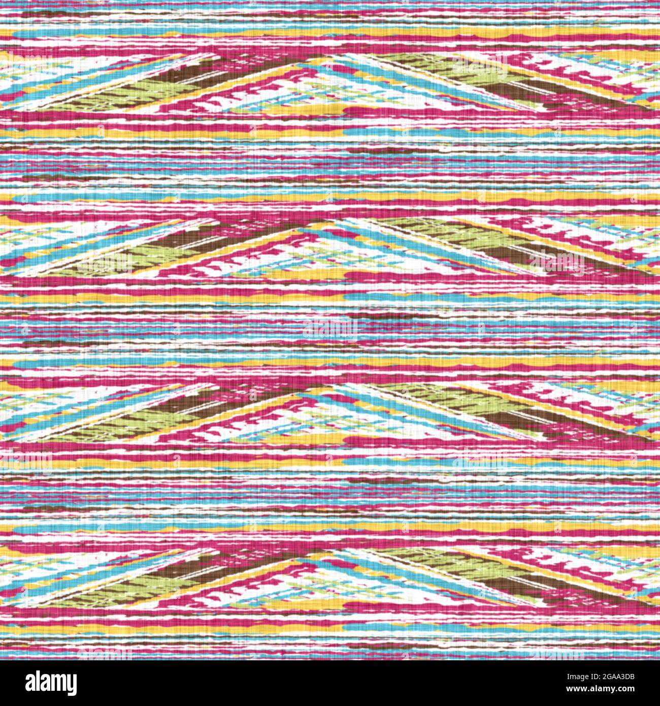 Watercolor doodle stripe background. Hand painted whimsical broken line ...