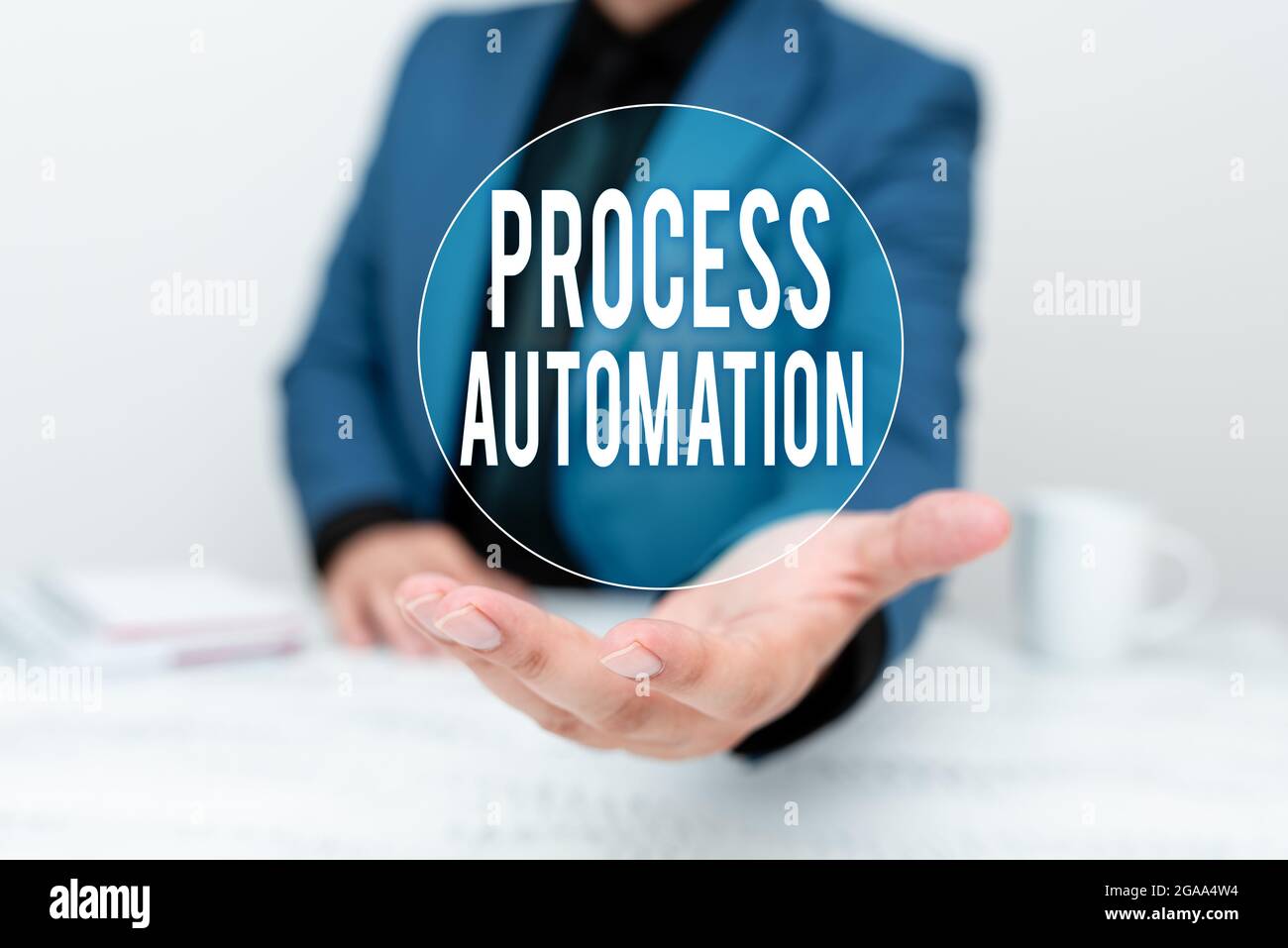 Sign displaying Process Automation. Business approach the use of ...