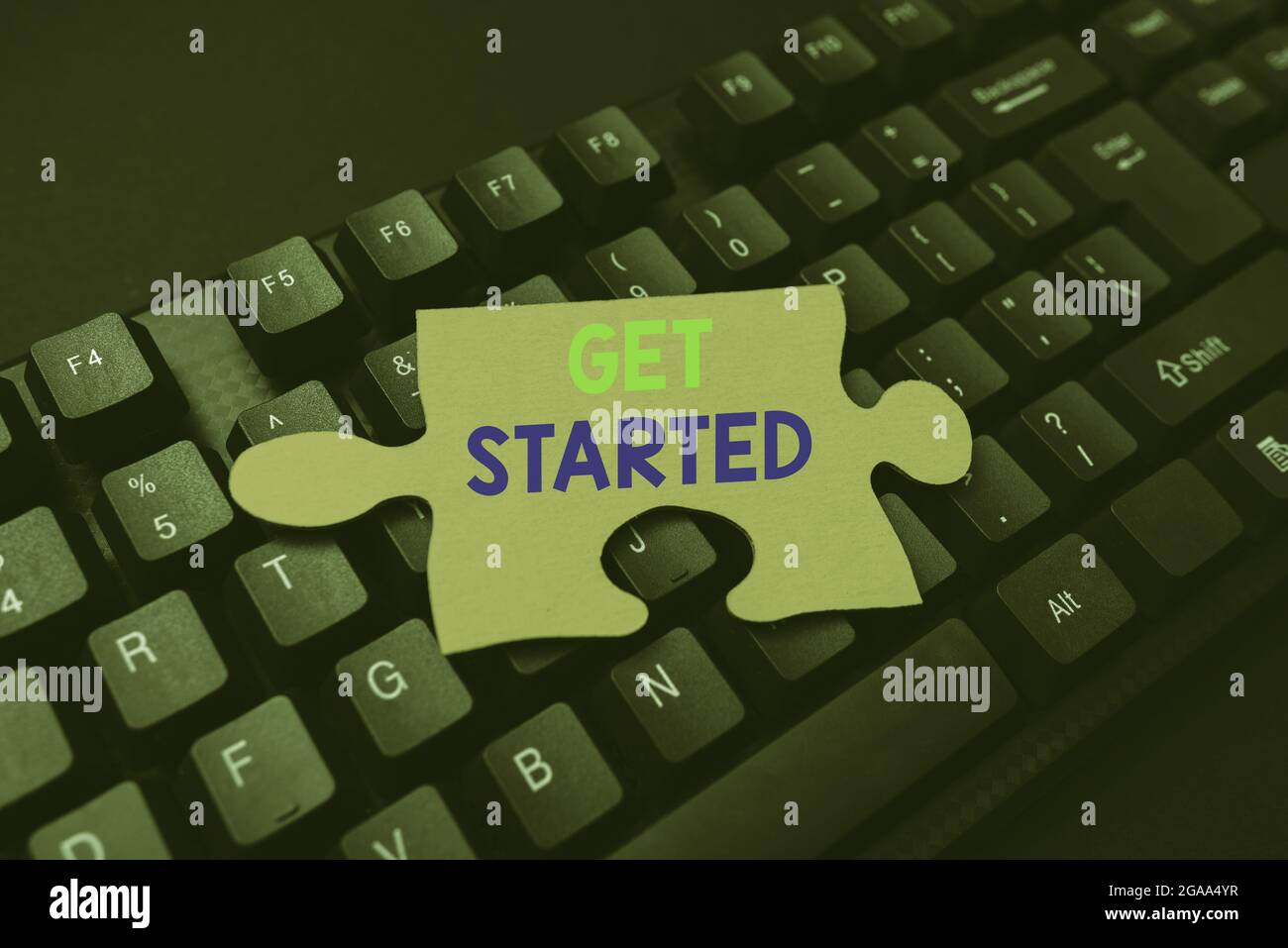 Conceptual caption Get Started. Internet Concept to begin accomplishing or working on the tasks ...