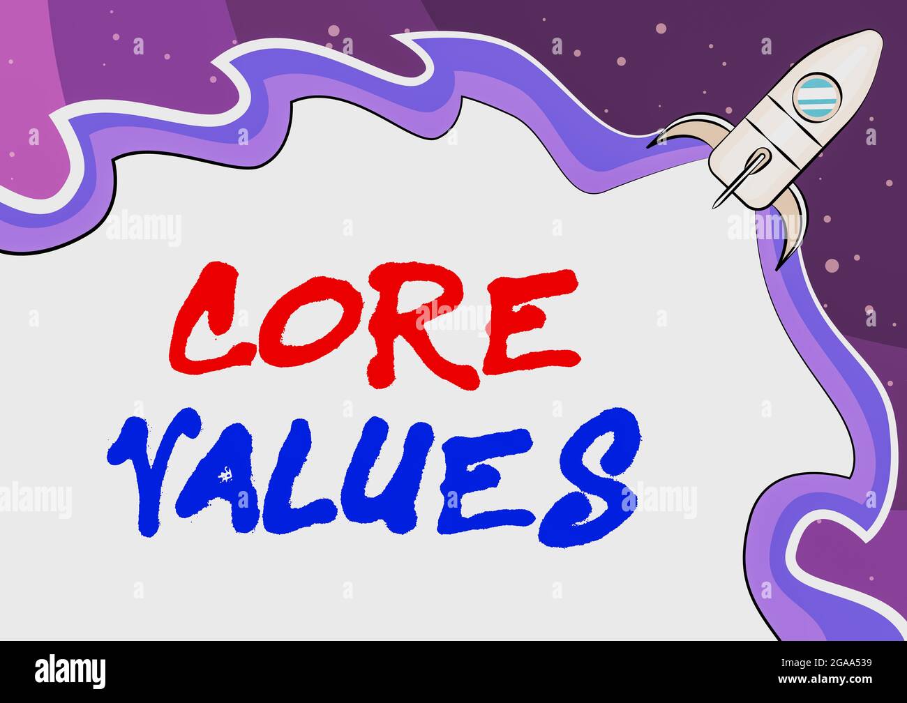 Hand writing sign Core Values. Concept meaning principles which guide ...