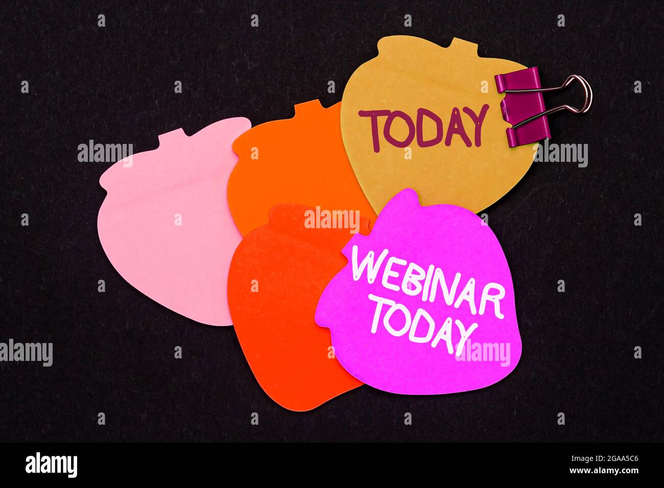 Sign displaying Webinar Today. Concept meaning live online educational ...