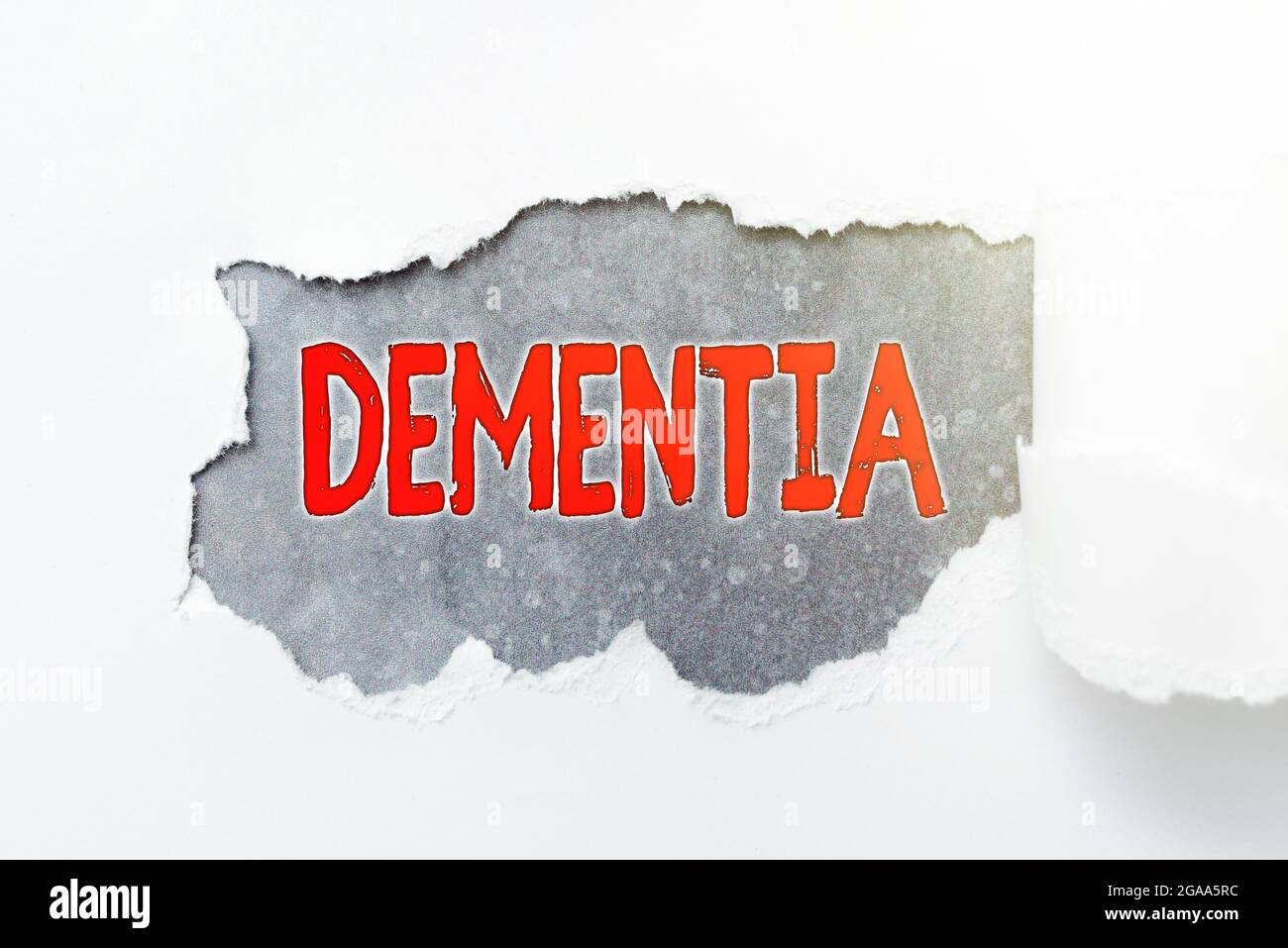 Text showing inspiration Dementia. Word Written on the general word for ...