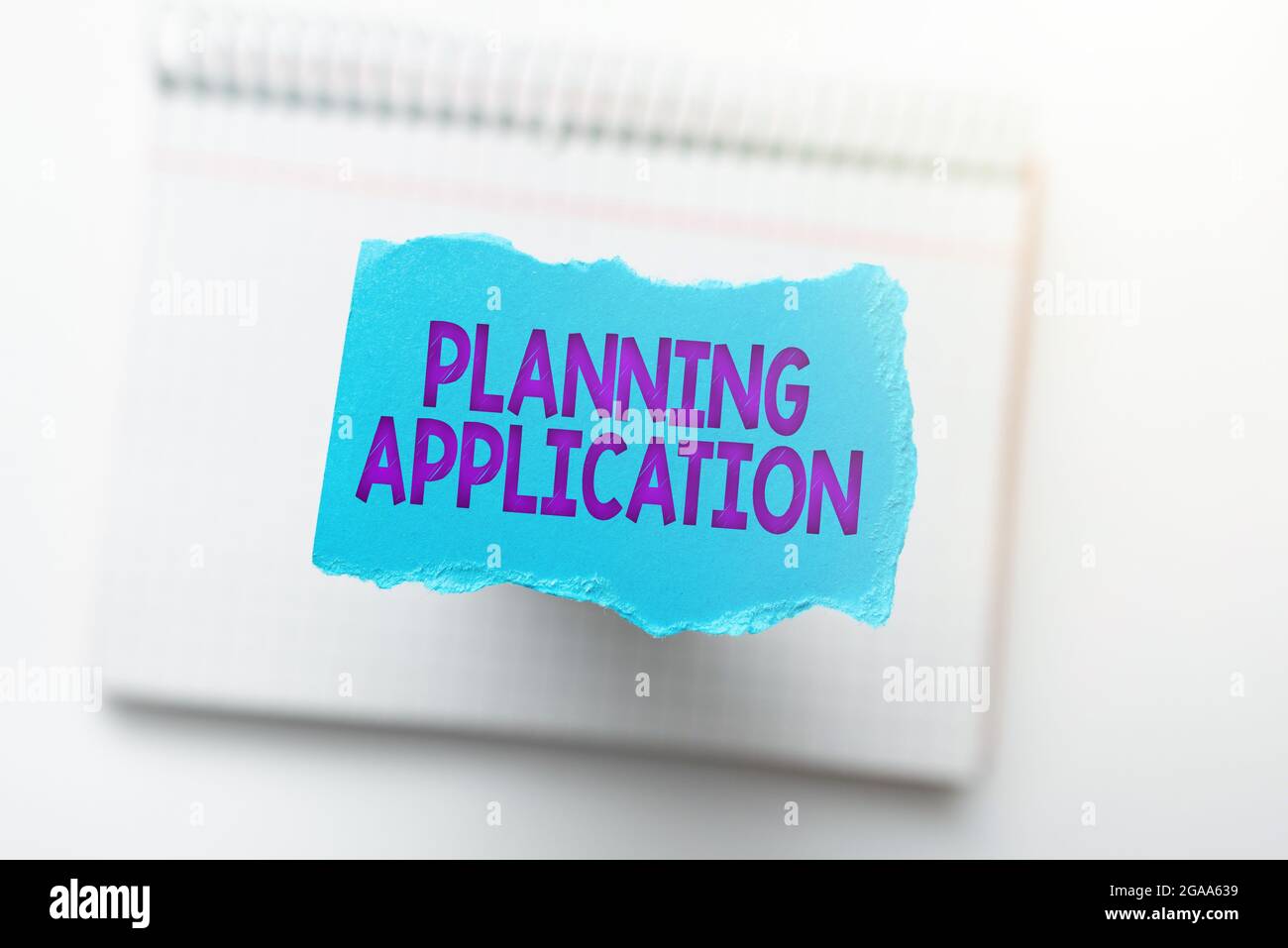 Inspiration showing sign Planning Application. Word Written on request ...