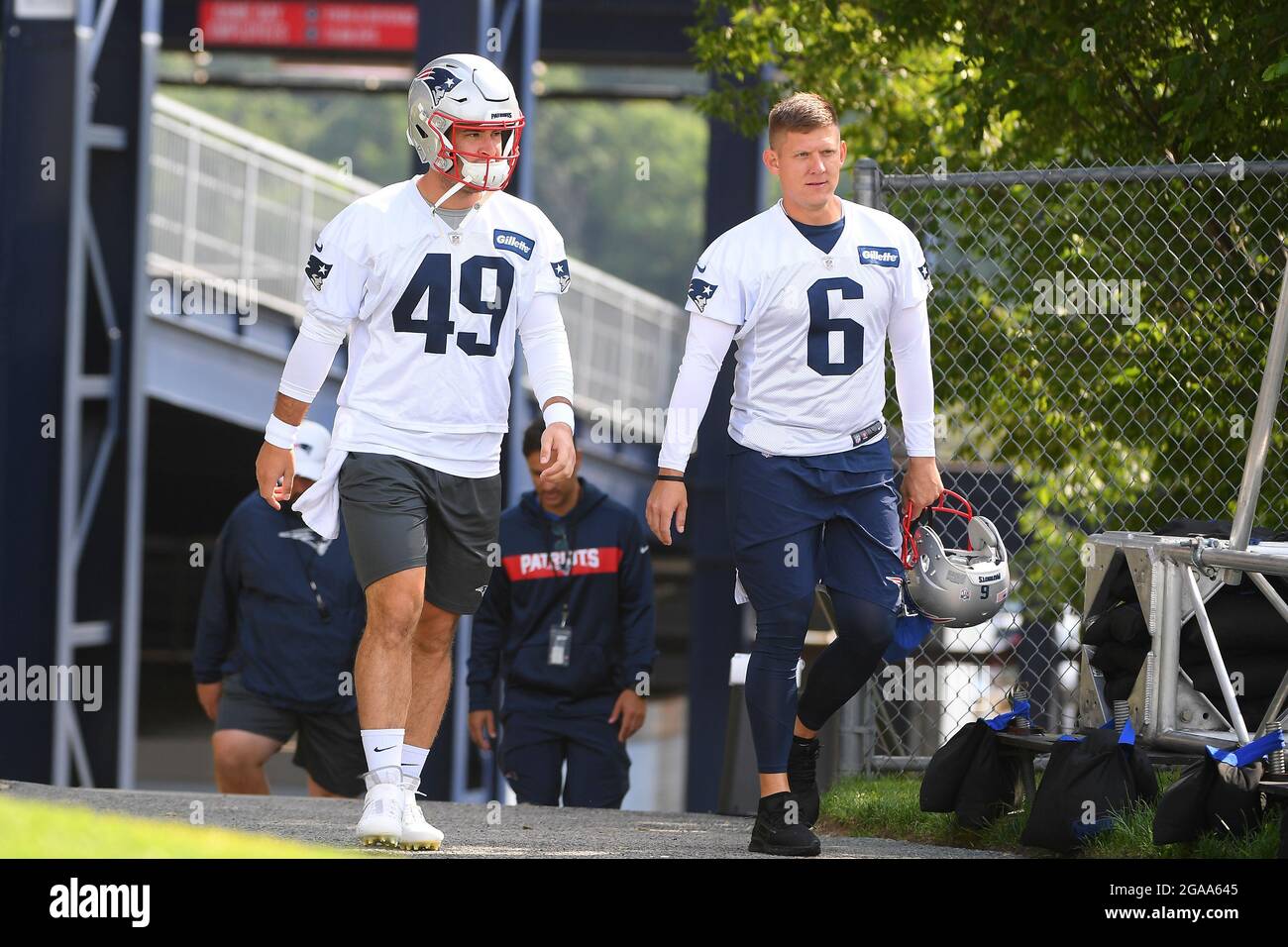Thursday, July 29, 2021: New England Patriots long snapper Joe Cardona ...