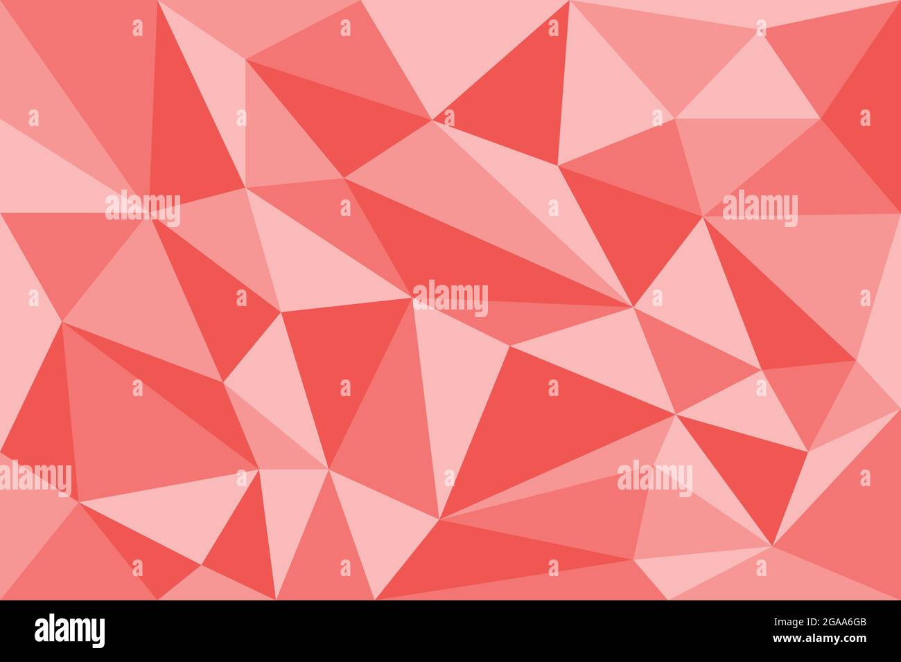 Abstract red geometric polygon background compose by triangle shape ...