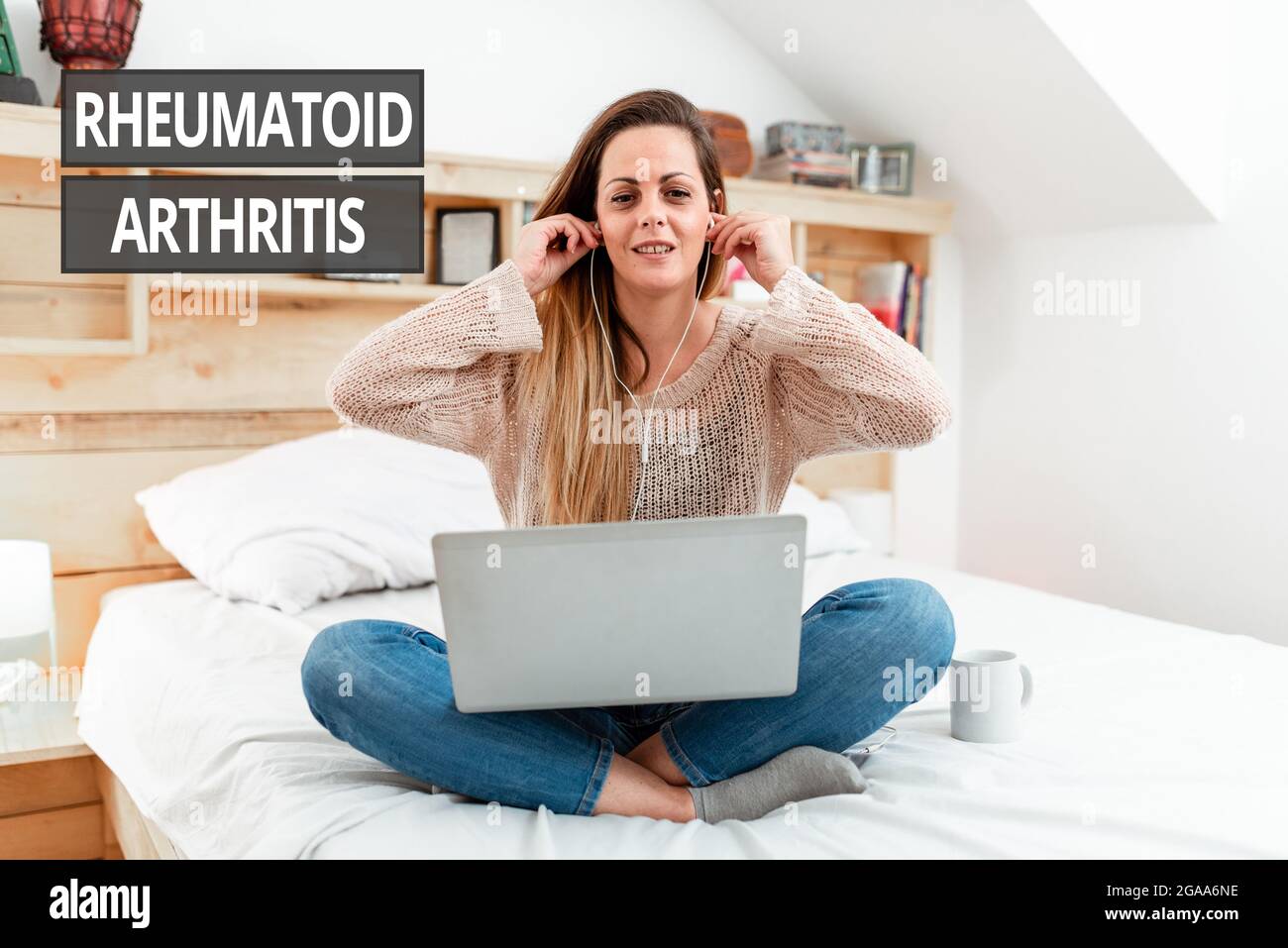 Sign displaying Rheumatoid Arthritis. Conceptual photo chronic ...