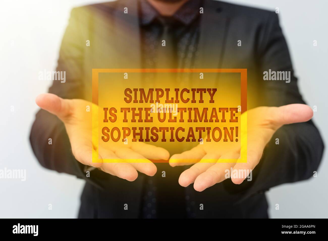 Handwriting text Simplicity Is The Ultimate Sophistication. Word for ...