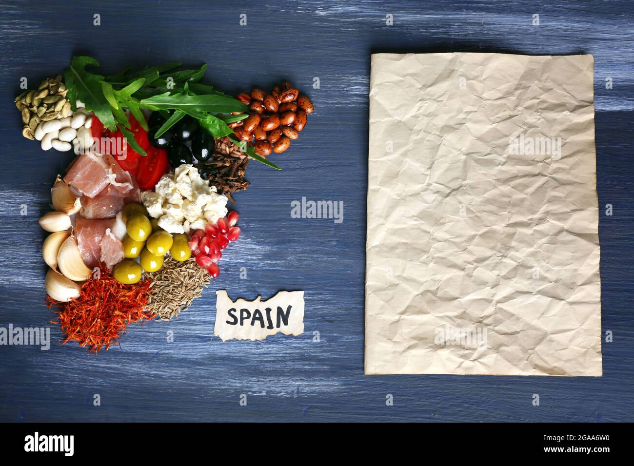 Mediterranean map olives hi-res stock photography and images - Alamy