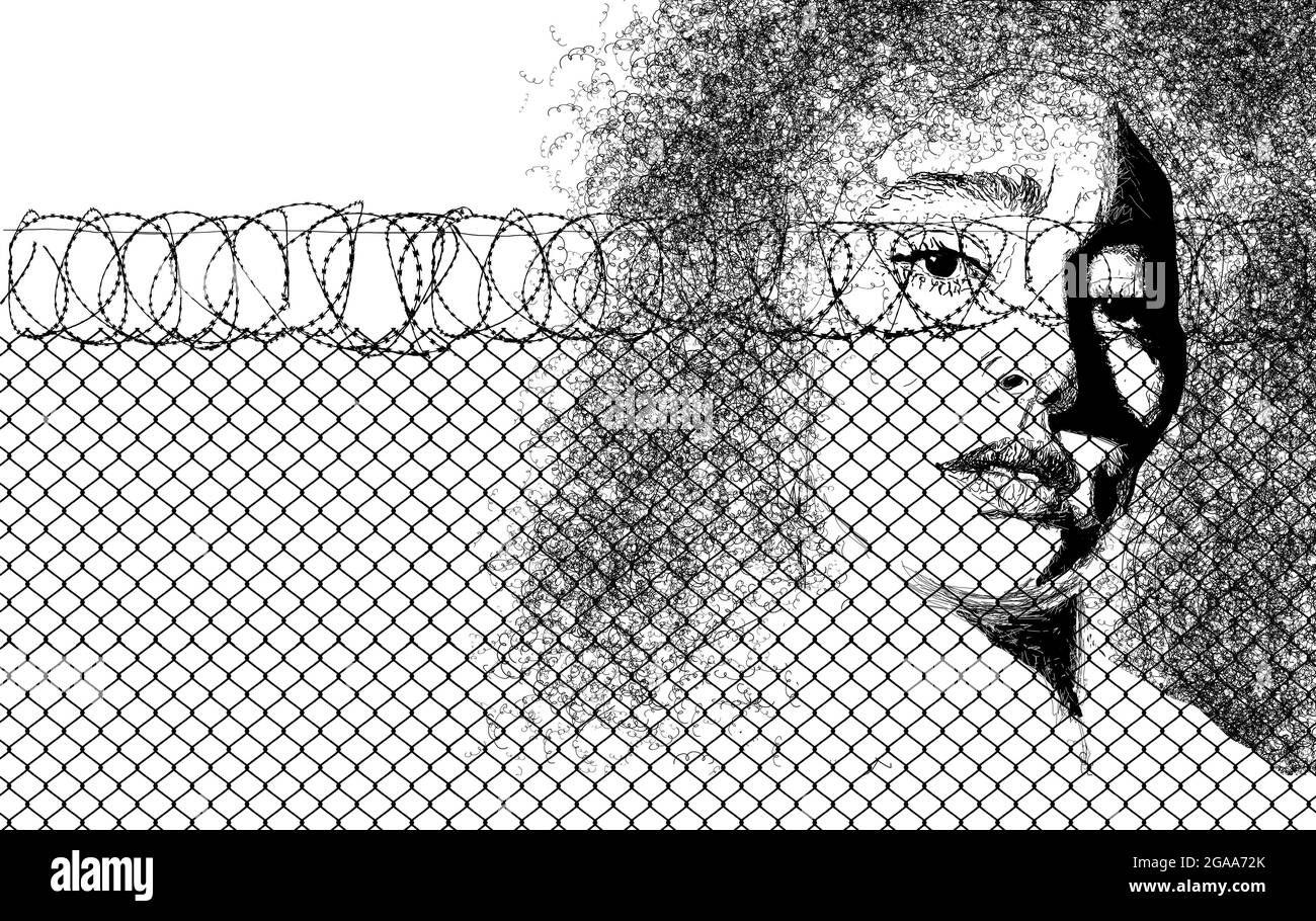 Women prison bars hi-res stock photography and images - Alamy