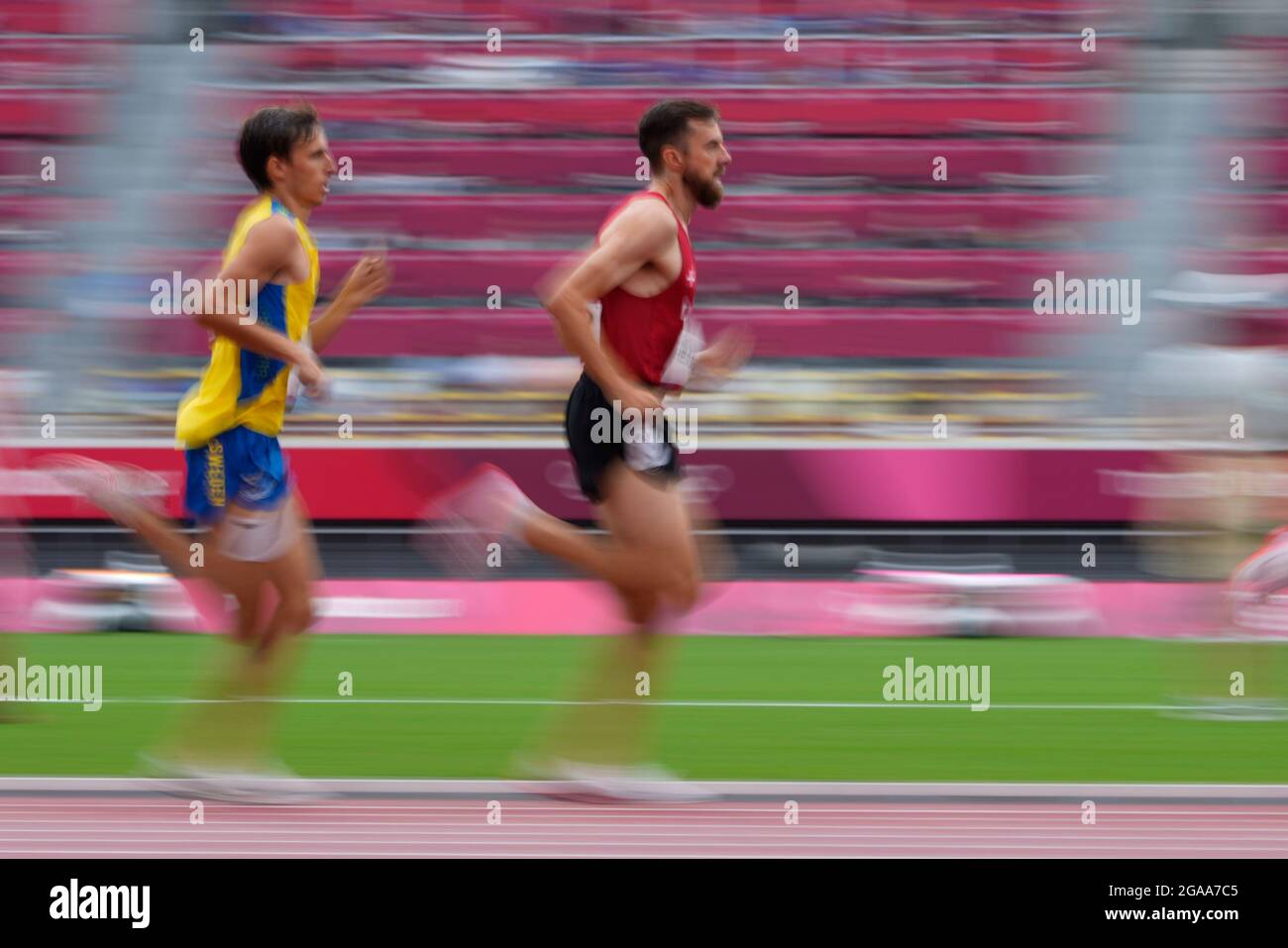 Tokyo, Japan. July 30, 2021: Ole Hesselbjerg from Denmark during 3000 ...