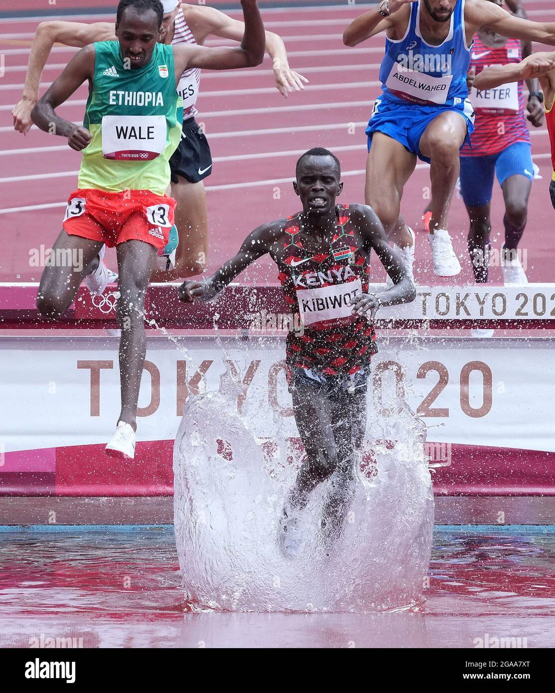 Tokyo, Japan. 30th July, 2021. Abraham Kibiwot of Kenya competes during ...