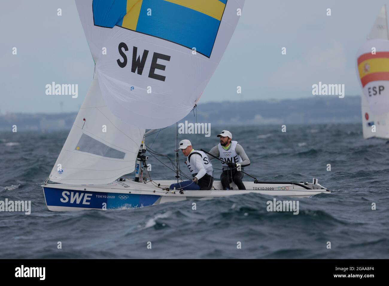 Kanagawa, Japan. 29th July, 2021. DAHLBERG Anton, BERGSTROM Fredrik (SWE) Sailing : Men's Two ...