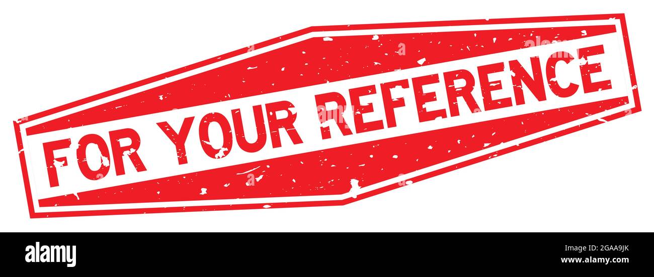 Grunge red for your reference word hexagon rubber seal stamp on white ...