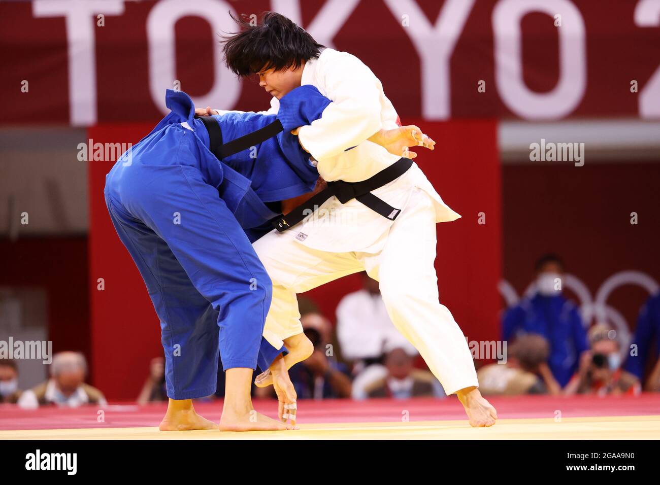 Tokyo, Japan. 29th July, 2021. (L to R) Wagner Anna-Maria (GER), Shori Hamada (JPN) Judo : Women ...