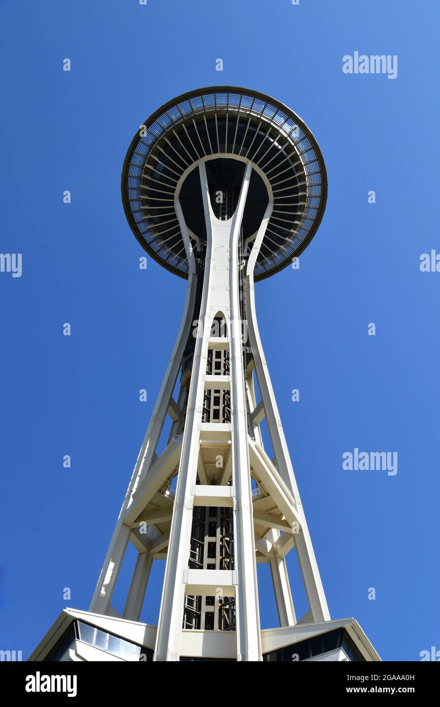 The iconic Seattle Space Needle, built for the 1962 World's Fair Stock ...