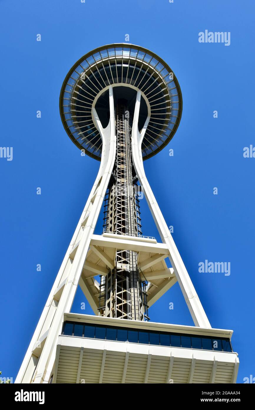 The iconic Seattle Space Needle, built for the 1962 World's Fair Stock ...