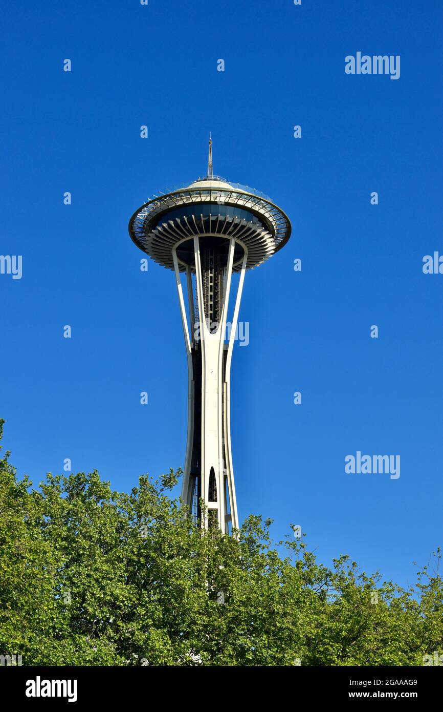 The iconic Seattle Space Needle, built for the 1962 World's Fair Stock ...