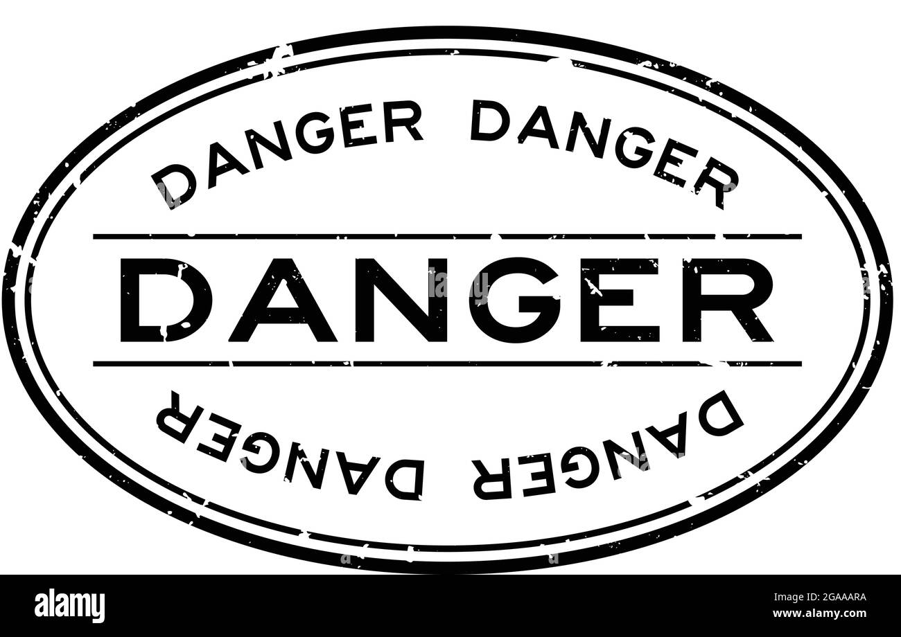 Grunge black danger word oval rubber seal stamp on white background Stock Vector Image & Art - Alamy