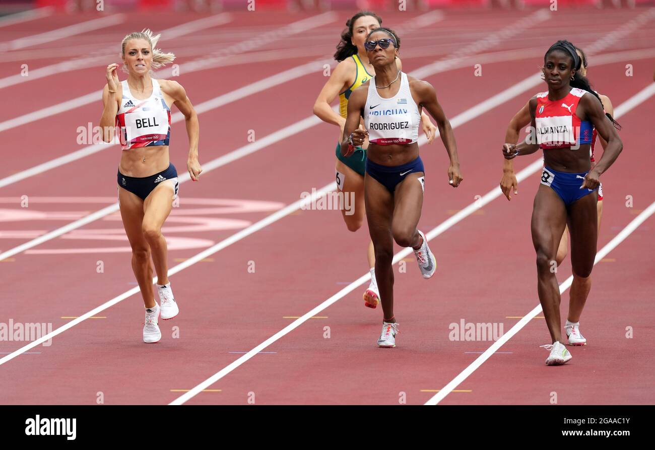 Great Britain's Alexandra Bell competes in the Women's 800m heats ...