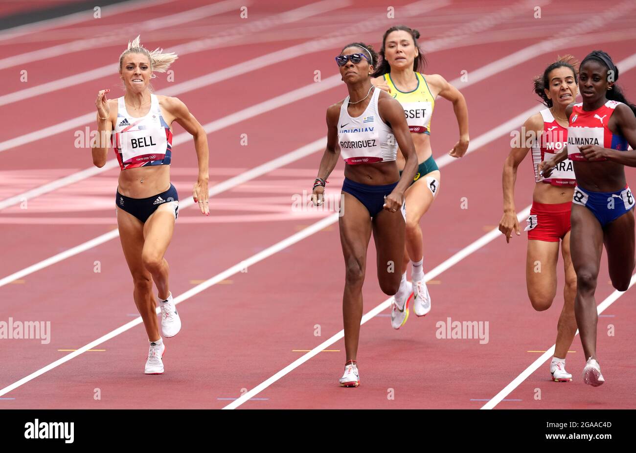 Great Britain's Alexandra Bell competes in the Women's 800m heats ...