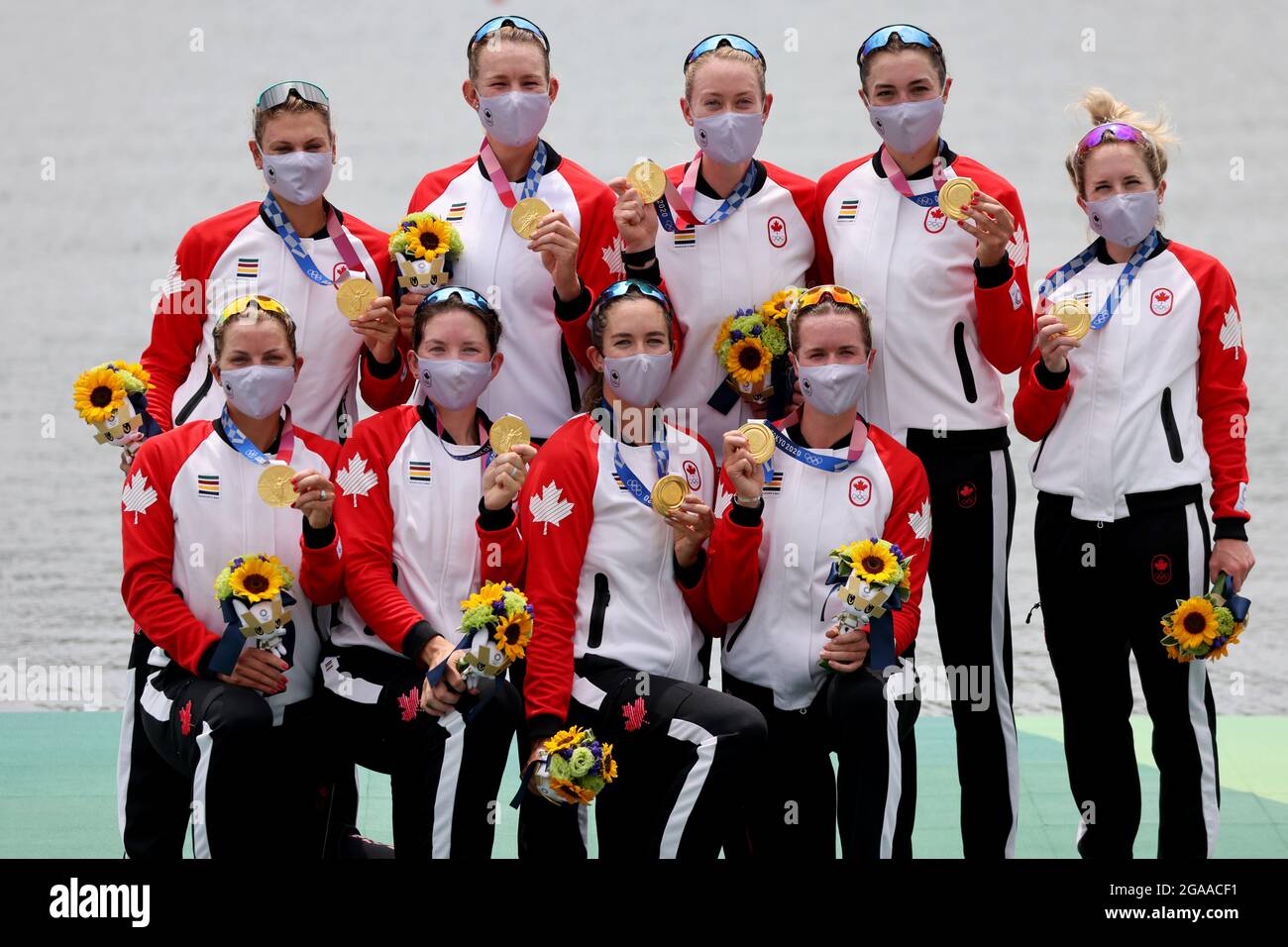 Tokio, Japan. 30th July, 2021. Rowing: Olympics, women's coxed eight ...
