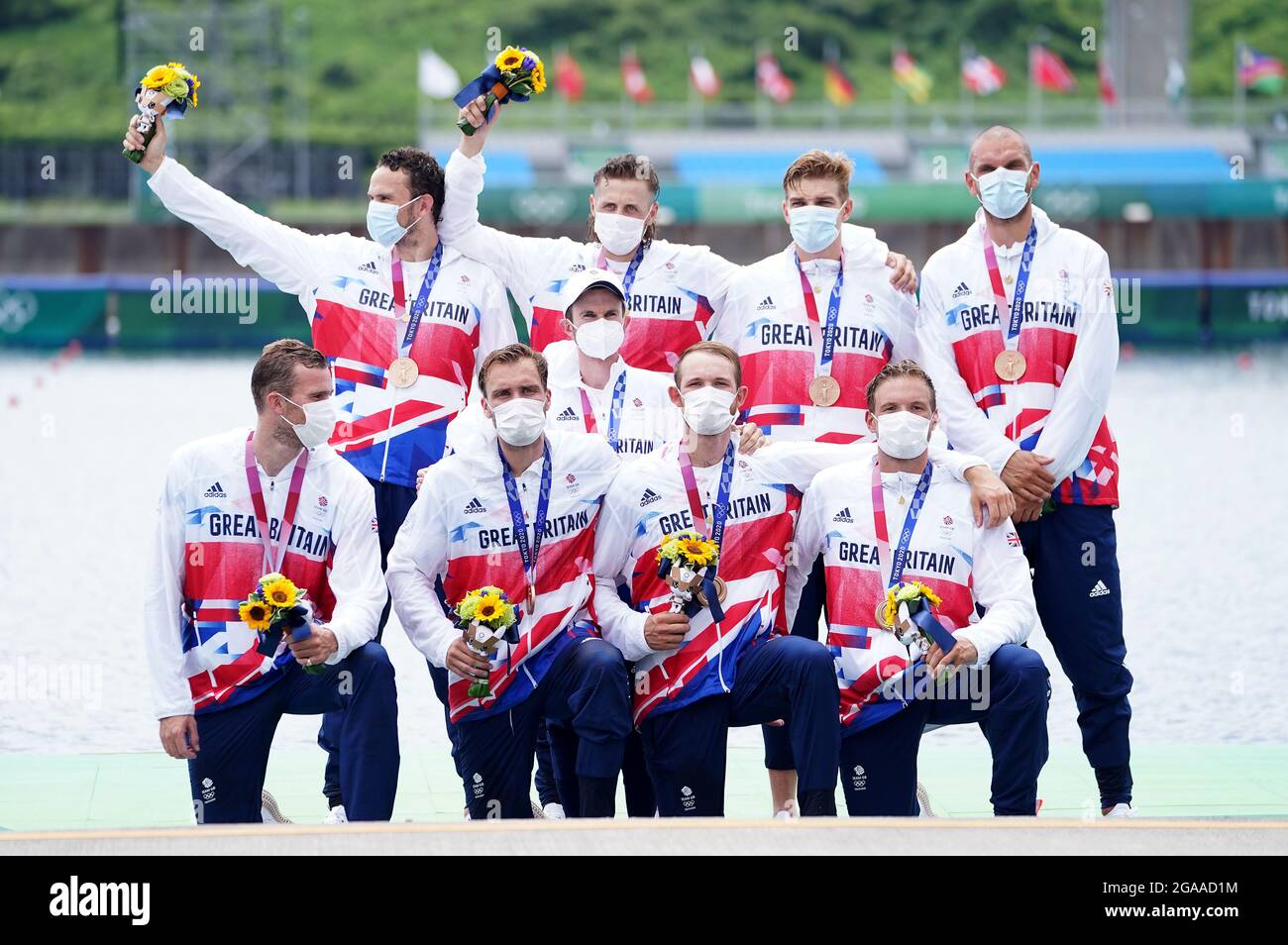 Great Britain's Josh Bugajski, Jacob Dawson, Tom George, Mohamed Sbihi ...